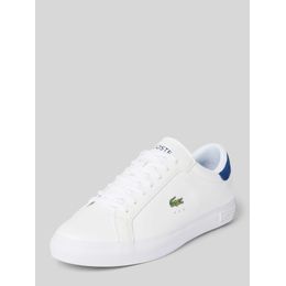 Lacoste Ledersneaker mit Logo-Stitching Modell 'POWERCOURT'