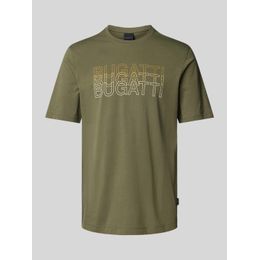 Bugatti T-Shirt mit Label-Print