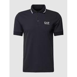 EA7 Emporio Armani Poloshirt mit Label-Print