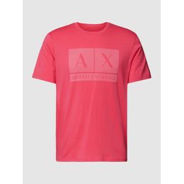 Armani Exchange T-Shirt mit Label-Print