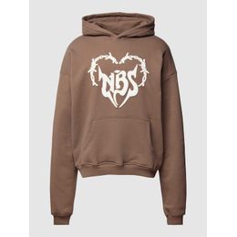 No Bystanders Kapuzenhoodie mit Motivdruck