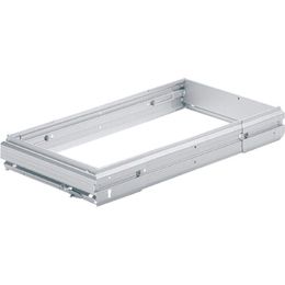 Hettich - Stufenlos breitenverstellbarer Hängeregistraturrahmen Systema Top 2000, 1032 - 1204, Aluminium Optik