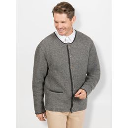 Marco Donati Damen Strickjacke, grau-meliert, Gr&ouml;&szlig;e 48