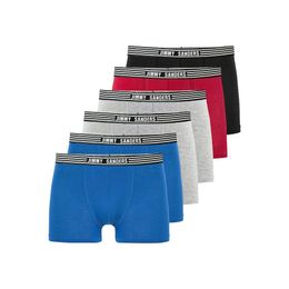 Jimmy Sanders Boxershorts Herren Größe XXL blau / grau / blutrot