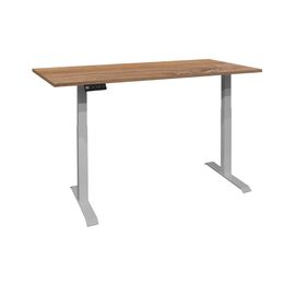 Mäusbacher Schreibtisch MÄUSBACHER "Big System Office" Tische Gr. B: 120cm, silberfarben (silber, stilring oak, silber, stirling oak) Breite 120 cm, elektrisch höhenverstellbar