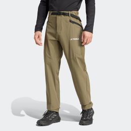 Outdoorhose adidas terrex "XPERIOR PANTS" Gr. 46, N-Gr, grün (olive strata), Herren, Obermaterial: 90% Polyamid, 10% Elasthan, Hosen