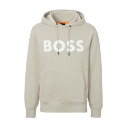 Kapuzensweatshirt BOSS Orange "Webasic_hood" Gr. L, beige (light beige271) Herren Sweatshirts mit Kängurutasche