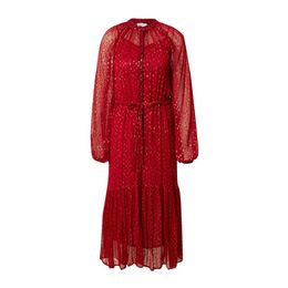Warehouse Kleid Damen Größe 38 gold / rot Winterkleid