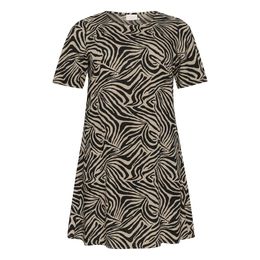 Kaffe CURVE Kleid 'Mille' Damen Größe 46 dunkelbeige / schwarz Winterkleid