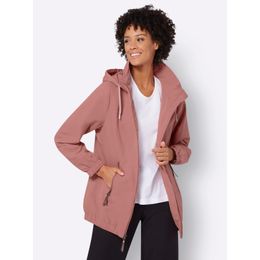WITT Damen Freizeitjacke mit Lederimitat-Paspeln, rosenholz, Gr&ouml;&szlig;e 36
