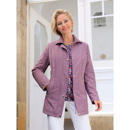 WITT Damen &Uuml;bergangsjacke mit Rei&szlig;verschluss-Taschen, violett, Gr&ouml;&szlig;e 38