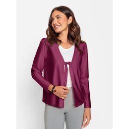 WITT Damen Shirtjacke zum Knoten, malve, Gr&ouml;&szlig;e 38