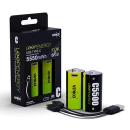 Verico Li-Ion-Akku Loop Energy C Baby Akku 3.700 mAh, 2 St&uuml;ck