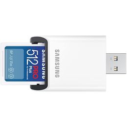 Samsung SDXC-Speicherkarte PRO Plus (2023) 512GB inkl. USB-Kartenleser