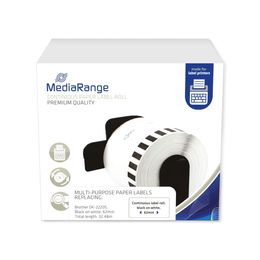 MediaRange Endlospapieretiketten MRBDK22205, 30,48m