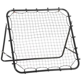 HOMCOM Fußball Rebounder Kickback Tor Rückprallwand Netz für Baseball Fußball Fußballtor für Training Verst