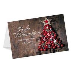 Luma Weihnachtskarte Kugeltanne DIN B6