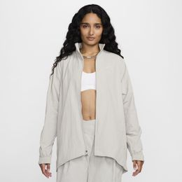 Nike Sportswear Collection wasserabweisende Oversize-Jacke mit Reißverschluss (Damen) - Grau