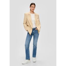 QS - Jeans Catie / Slim Fit / Mid Rise / Straight Leg, Damen, blau, Größe 42/30