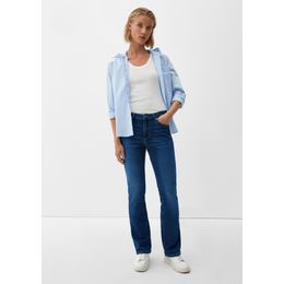 s.Oliver - Jeans Beverly / Slim Fit / Mid Rise / Bootcut Leg, Damen, blau, Größe 34/32