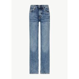 s.Oliver - Jeans Karolin / Regular Fit / Mid Rise / Straight Leg, Damen, blau, Größe 44/30