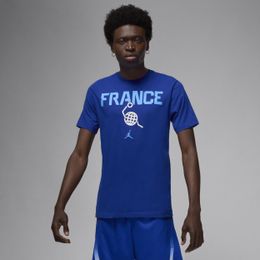 Nike Frankreich Basketball-T-Shirt für Herren - Blau