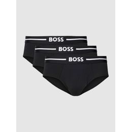 BOSS Slip mit Label-Bund im 3er-Pack