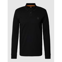 BOSS Orange Poloshirt mit Label-Detail