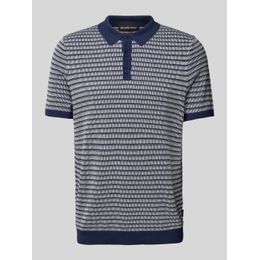 Michael Kors Regular Fit Poloshirt mit Strukturmuster Modell 'TUCK STRIPE'