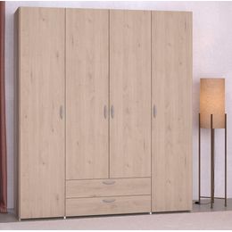 Drehtürenschrank Parisot "Daily 11" Schränke Gr. B/H/T: 160 cm x 185 cm x 51 cm, 4 St., braun (jackson eiche nachbildung)