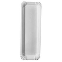 Papstar Gastro Pappteller "Pure" rechteckig, weiss, 8x23cm - 250 Stk | Mindestbestellmenge 4 Stück