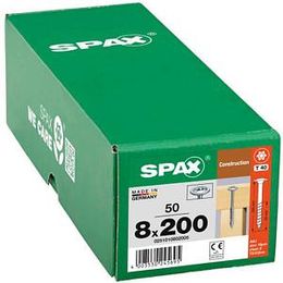 Spax® Holzbauschrauben T40 Tellerkopf WIROX 200mm x 8 mm, 50 St.