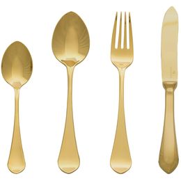 GreenGate Dinner Besteck Set Curved 4-teilig, gold