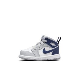 Jordan 1 Mid Schuh für Babys und Kleinkinder - Weiß