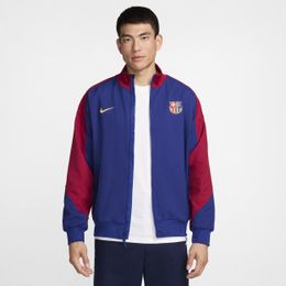 FC Barcelona Strike Home Nike Dri-FIT Fußballjacke (Herren) - Blau