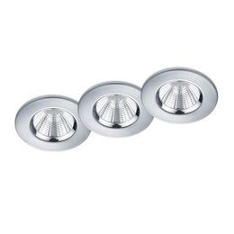 Trio Leuchten Zagros Einbauleuchte, 3er Set, LED, 650710306,