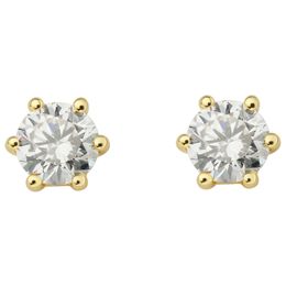 Paar Ohrhänger ONE ELEMENT "0.4 ct Diamant Brillant Ohrringe Ohrstecker aus 585 Gelbgold" Gr. Damen, 0.4 ct, Diamanten, goldfarben (gold) Damen Gold Schmuck