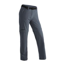 Funktionshose Maier Sports "Nata 2" Gr. 38, Normalgrößen, grau Damen Hosen Wanderhose, zipp-off Outdoor-Hose, 3 Taschen, Regular Fit