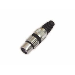 Omnitronic XLR-Buchse 3-polig, schwarz, 10 St&uuml;ck