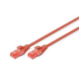 Digitus Patch-Kabel RJ-45 (M) zu RJ-45 (M) 0.25m Kupfer U/UTP Cat 6 rot (DK-1617-0025/R)