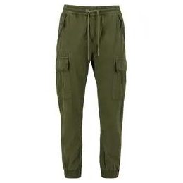 Jogginghose Alpha Industries "Alpha Industries Men - Pants Ripstop Jogger" Gr. M, Normalgrößen, grün (dark olive) Herren Hosen