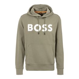 Kapuzensweatshirt BOSS Orange "Webasic_hood" Gr. L, grün (open green349) Herren Sweatshirts mit Kängurutasche