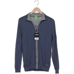 BOSS Green Herren Strickjacke, blau, Gr. 52