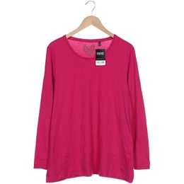 Ulla Popken Damen Langarmshirt, pink, Gr. 46