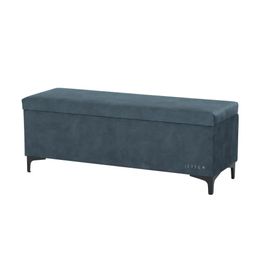 Jette Home Bettbank mit Stauraum Jette Patch ¦ blau ¦ Maße (cm): B: 122 H: 47 T: 42