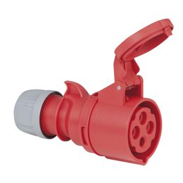 PCE CEE 16 A/400 V 4-pin Plug female - Rot - IP44
