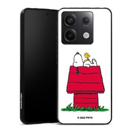 DeinDesign Xiaomi Redmi Note 13 Pro 5G Handy Silikon H&uuml;lle Case schwarz Handyh&uuml;lle Snoopy Peanuts Official Licensed Product