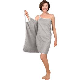 w&auml;schepur unisex Multifunktions-Badetuch silbergrau, Gr&ouml;&szlig;e 50-52
