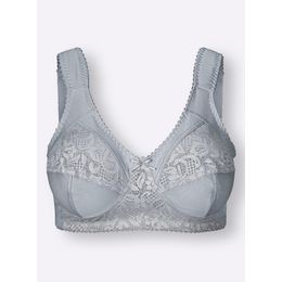 w&auml;schepur w&auml;schepur Damen Entlastungs-BH ohne B&uuml;gel mit Stretch-Spitze, silberfarben, Gr&ouml;&szlig;e 125C