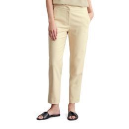 Marc O'Polo Chinohose MARC O'POLO "aus Organic-Cotton-Stretch-Viskose-Mix" Gr. 32, Normalgrößen, beige Damen Hosen